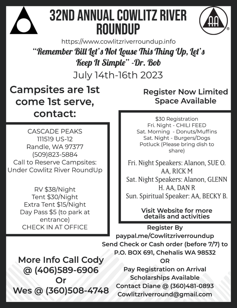 COWLITZ RIVER ROUND UP – District 28